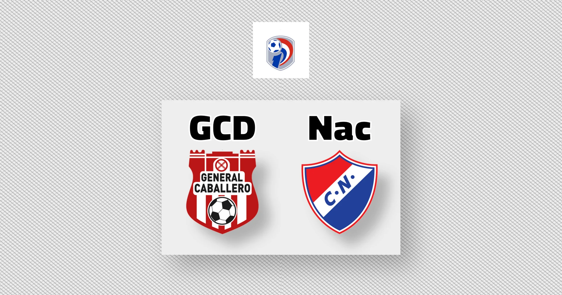 Primera División » General Caballero JLM contra Club Nacional » Alineación