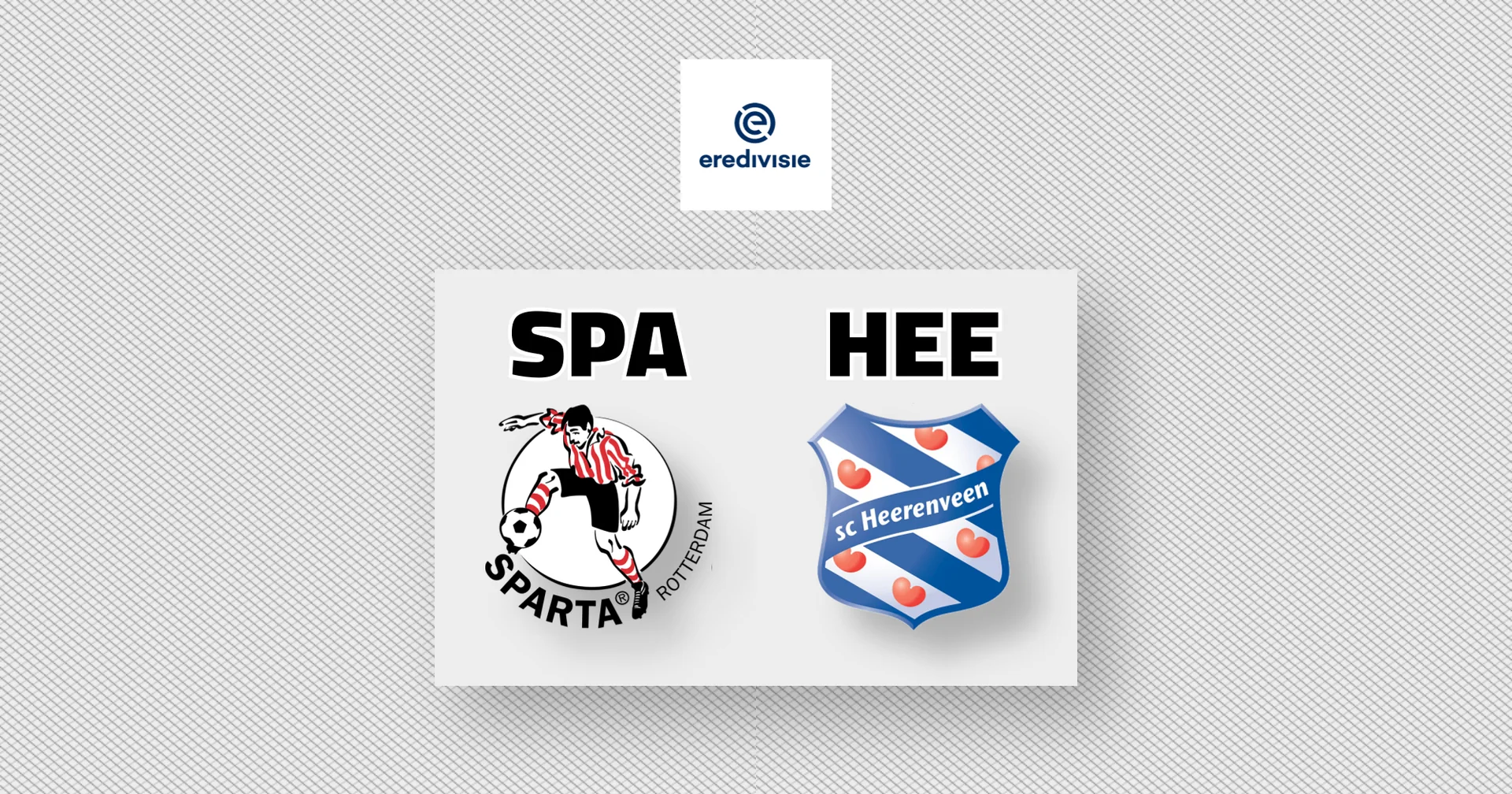 Eredivisie » Sparta Rotterdam against Sc Heerenveen » Lineup