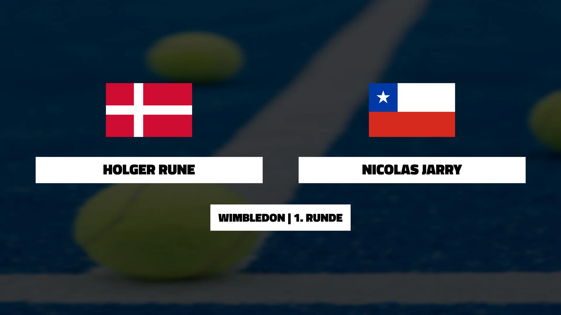 Übersicht Holger Rune - Nicolas Jarry 2:3 | 1. Runde, Wimbledon 2025