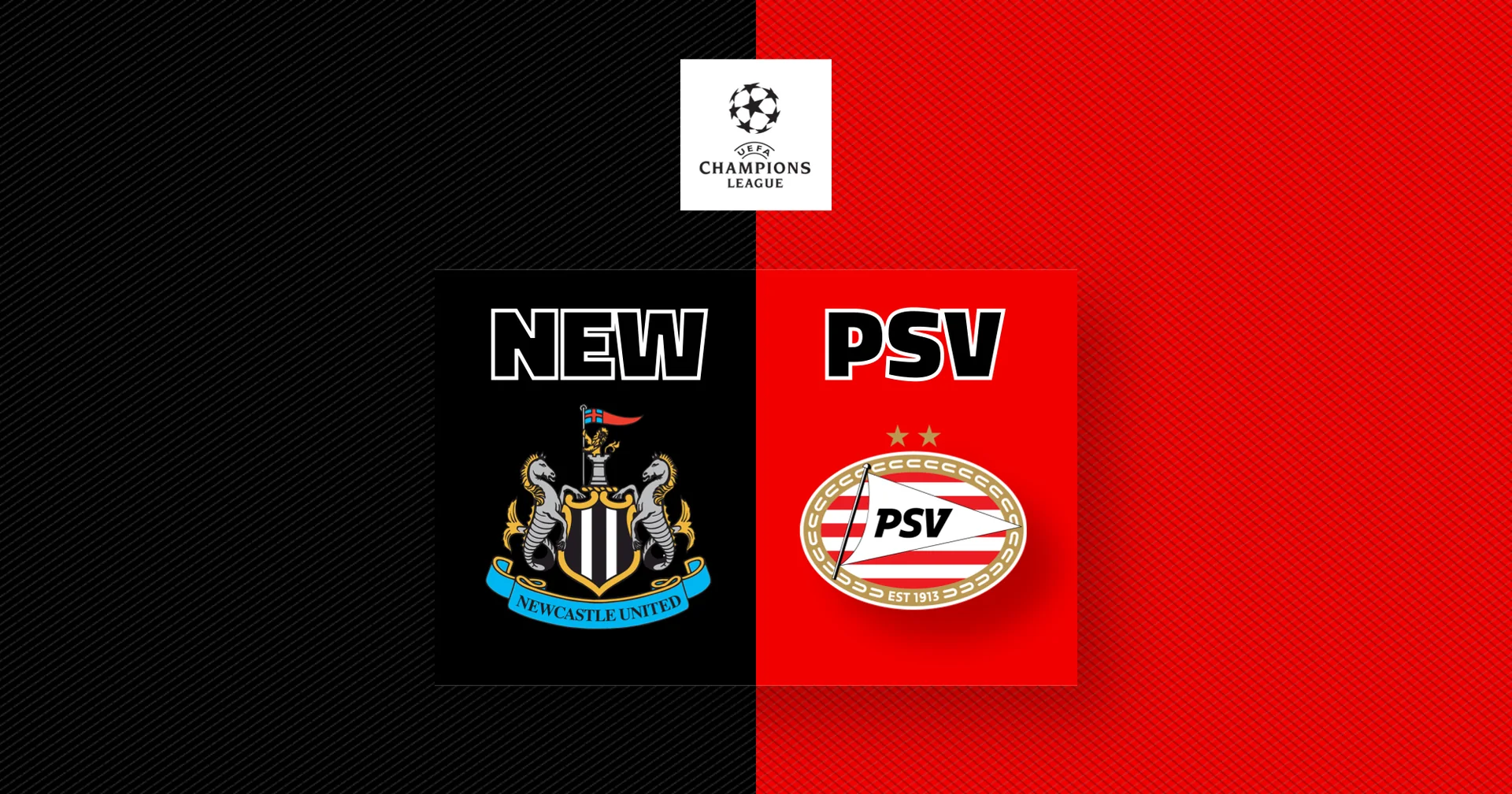 Champions League » Newcastle United tegen PSV » Opstelling