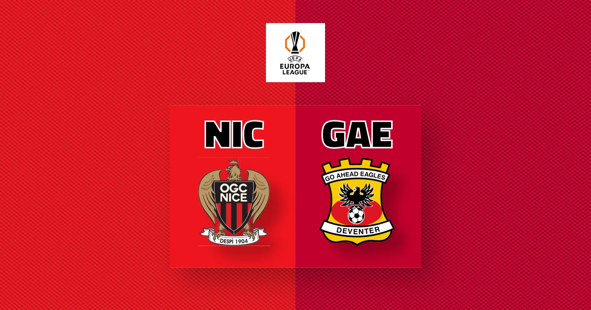Europa League » OGC Nice against Go Ahead Eagles » Lineup
