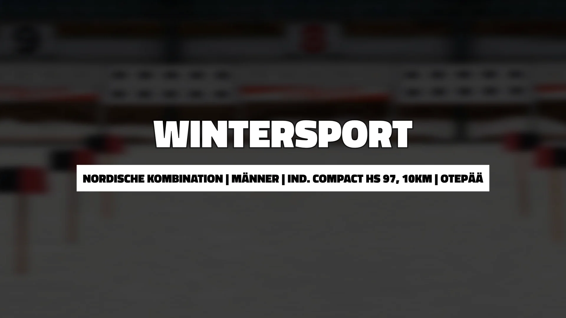 Übersicht Nordische Kombination: Tehvandi Sport Centre - Ind. Compact ...