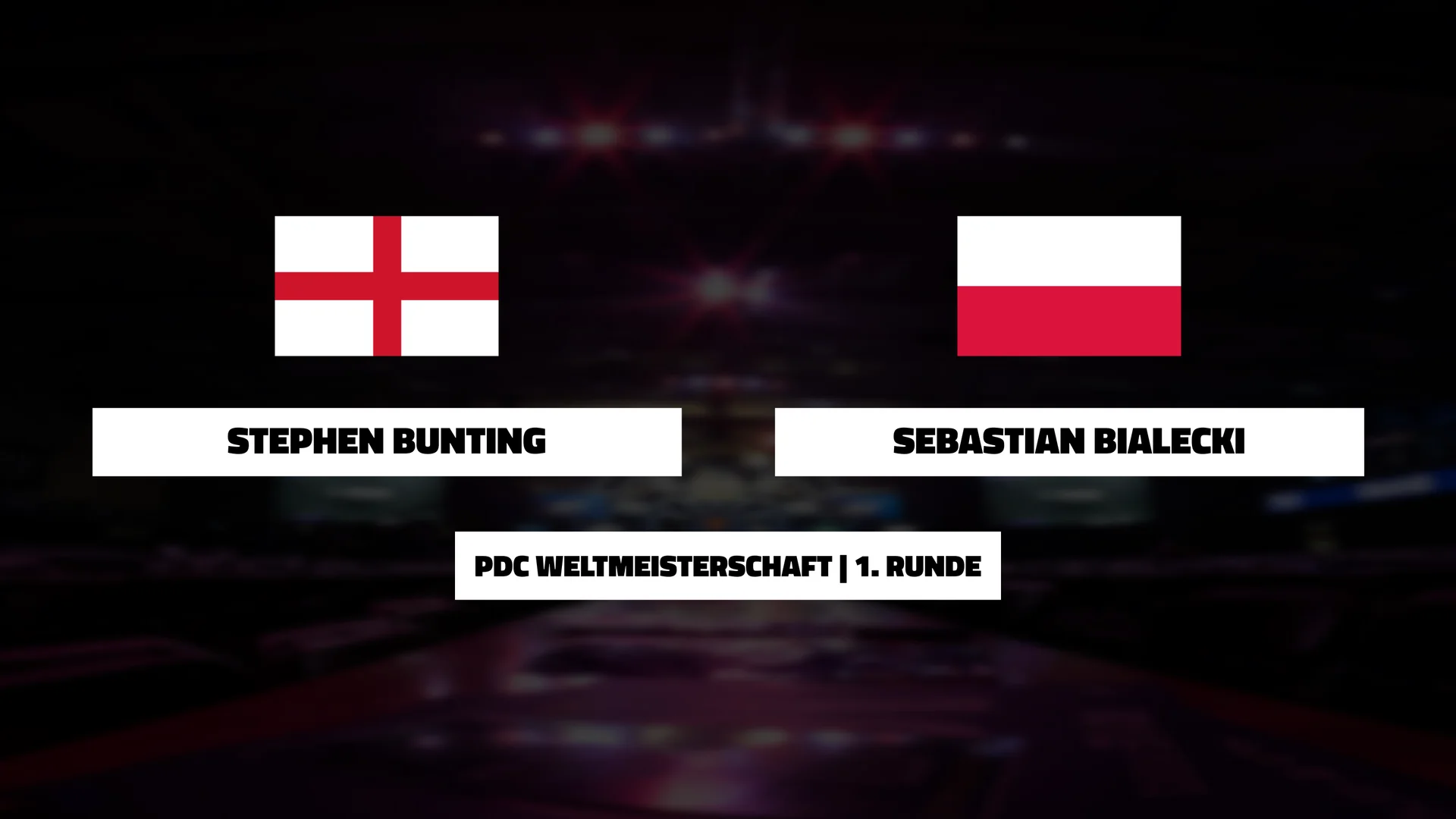 Übersicht Stephen Bunting - Sebastian Bialecki 3:2 | 1. Runde, PDC ...