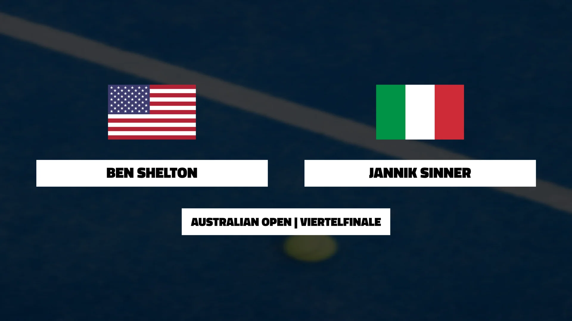 Liveticker Ben Shelton - Jannik Sinner 0:3 | Viertelfinale, Australian ...