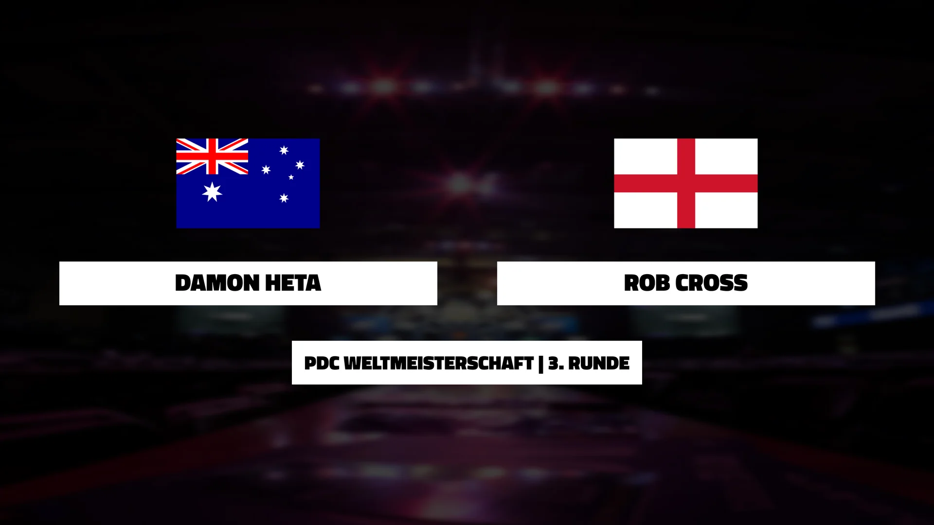 Übersicht Damon Heta - Rob Cross 0:4 | 3. Runde, PDC Weltmeisterschaft 2026